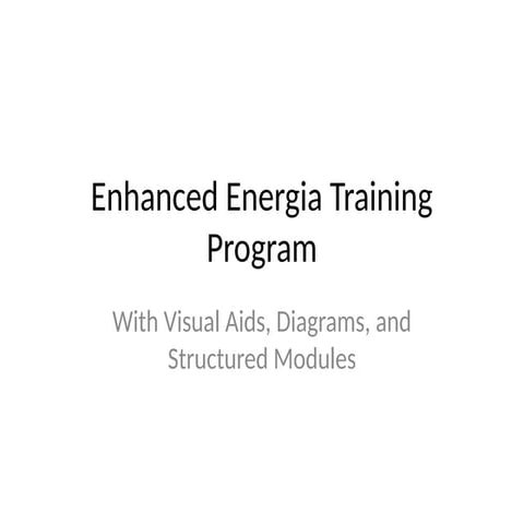 Ebendo Water Treatment Plant Training Program | PPTX