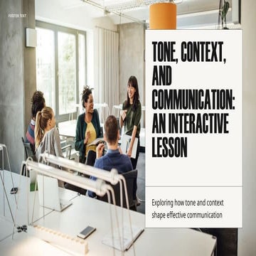 Mastering Tone and Context in Communication: Interactive Student Lesson ...