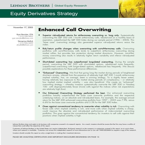 Enhanced Call Overwriting (2005) | PDF