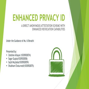 Enhanced privacy ID | PPT