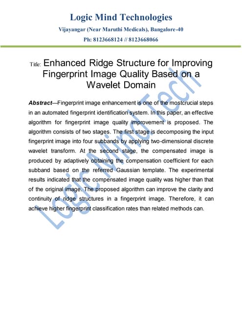 Thermal imaging as a biometrics approach to facial signature ...