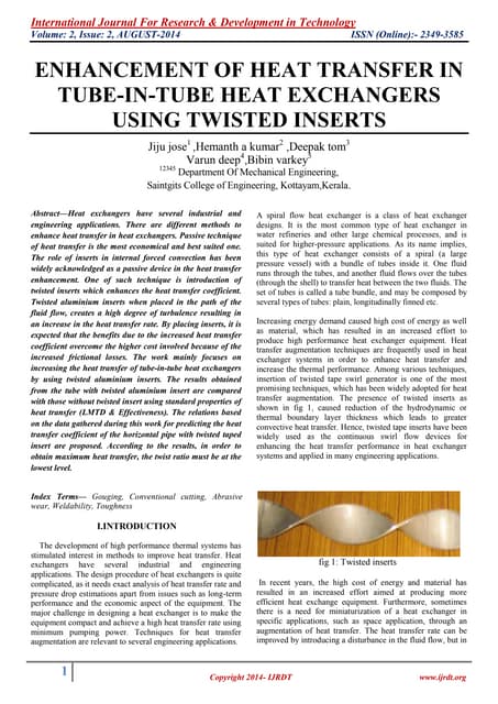 Heat transfer enhancement | PPSX