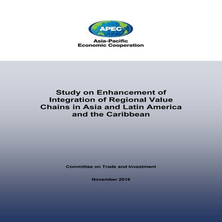 Study on Enhancement of Integration of Regional Value Chains in Asia ...