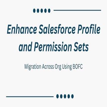 Enhance Salesforce Profile And Permission Sets Migration Across Org Using Bofc Ppt