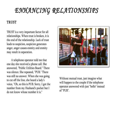 E N H A N C I N G R E L A T I O N S H I P S | PPS