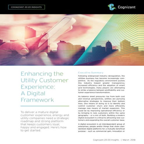 Enhancing the Utility Customer Experience: A Digital Framework | PDF
