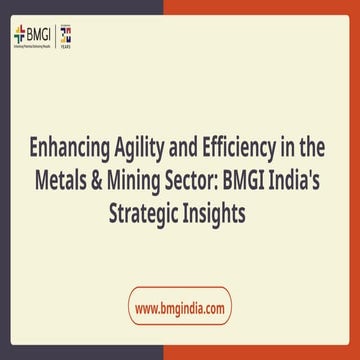 Enhancing Agility and Efficiency in the Metals & Mining Sector BMGI ...