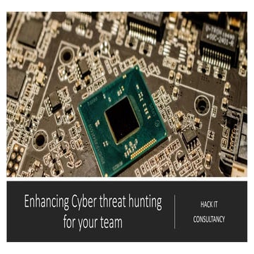 Threat hunting for Beginners | PPTX