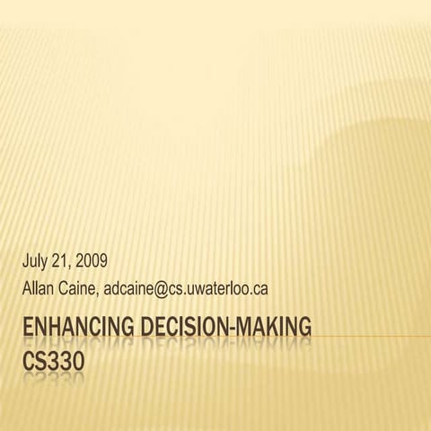 Enhancing Decision Making Ppt 4139
