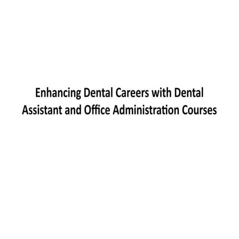 Dental Assistant | PPT