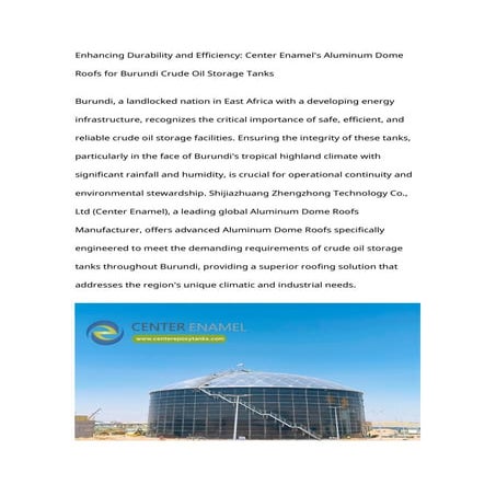 Enhancing Durability and Efficiency Center Enamel's Aluminum Dome Roofs ...