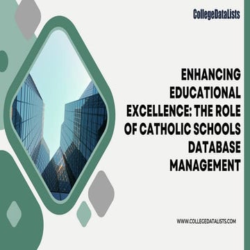 Enhancing Educational Excellence The Role of Catholic Schools Database ...