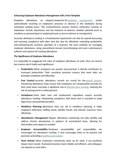 Task Tracker: Simplify Attendance Management System | PPTX