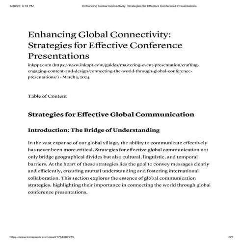 Enhancing Global Connectivity_ Strategies for Effective Conference ...