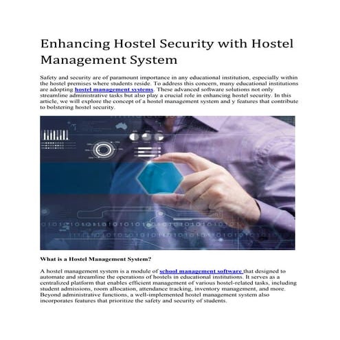 Enhancing Hostel Security with Hostel Management System.pdf