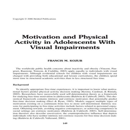 Enhancing Motivation In Physical Education | PDF