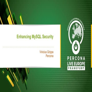 Enhancing Mysql Security Ppt 5664