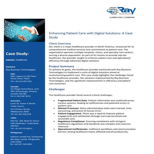 Enhancing Efficiency & Patient Care with Automation | PDF