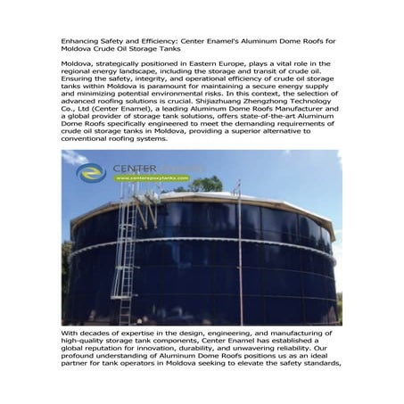 Enhancing Safety and Efficiency Center Enamel's Aluminum Dome Roofs for ...