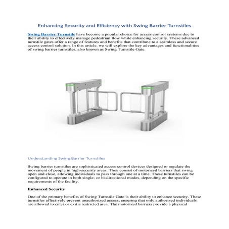 Enhancing Security and Efficiency with Swing Barrier Turnstiles.pdf