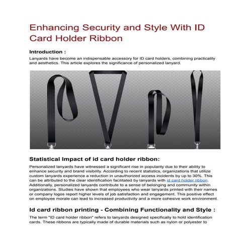 Enhancing Security and Style With ID Card Holder Ribbon.pdf