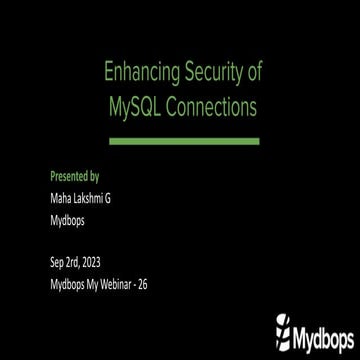 Enhancing Security Of Mysql Connections Using Ssl Certificates Ppt