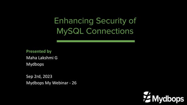 Enhancing Security Of Mysql Connections Using Ssl Certificates Pdf