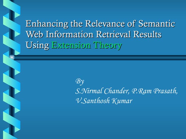 Enhancing Semantic Mining Ppt Databases Computer Software And