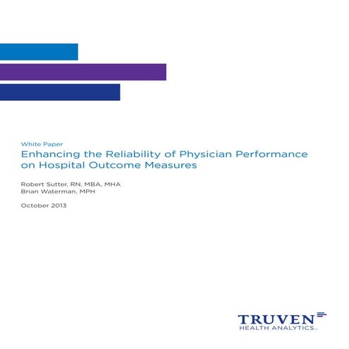 Enhancing The Reliability of Physician Performance Measures | PDF ...