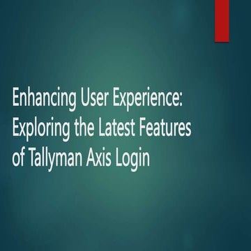 Enhancing User Experience - Exploring the Latest Features of Tallyman ...