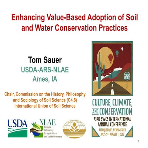 Enhancing value based adoption of soil and water conservation practices ...