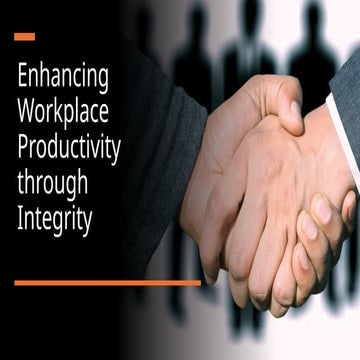 integrity at work | PPTX