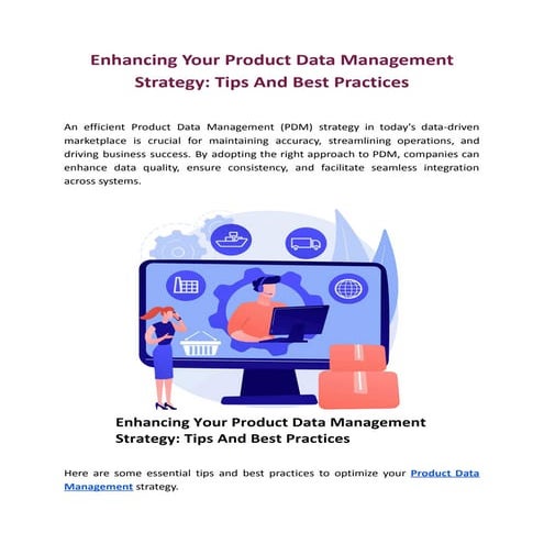 Enhancing Your Product Data Management Strategy: Tips And Best ...