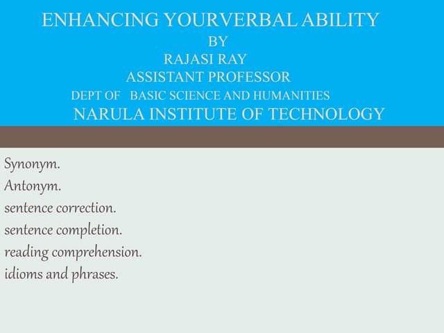 Synonyms power point | PPT