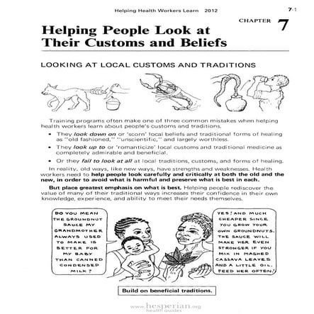 Ch 7 Looking at Customs and Traditions/ HHWL | PDF