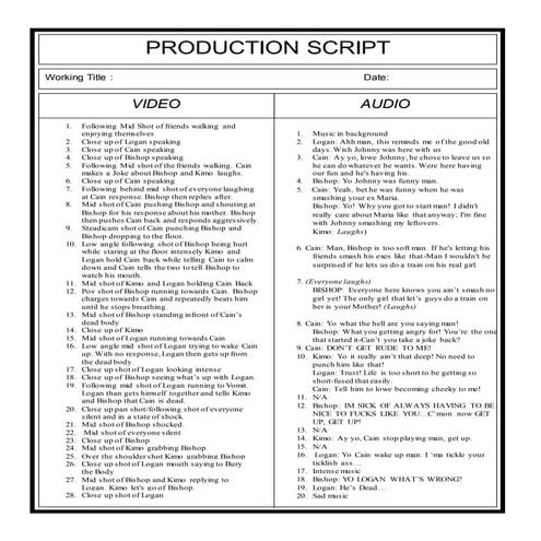 Enigma - Production Script | PDF