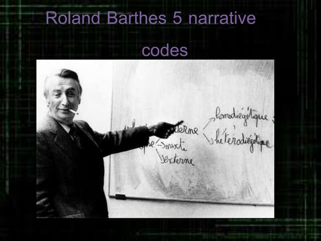 Barthes 5 Codes Theory | PPTX