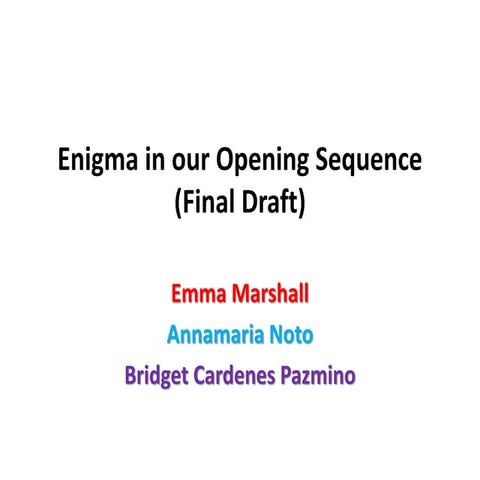 ENIGMA final draft | PPTX