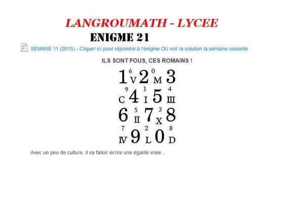 Enigme 26 | PDF