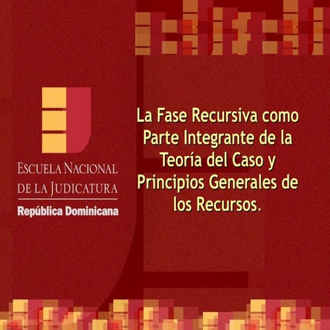 ENJ-300 La Fase Recursiva Como Parte Integrante De La Teoria Del Caso y ...
