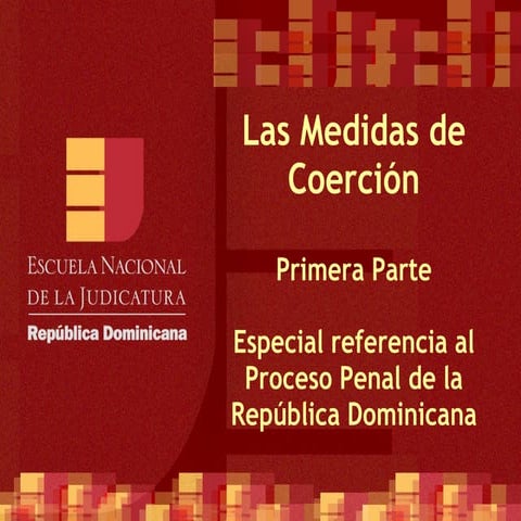 ENJ-300 Las Medidas De Coerción parte I | PPT
