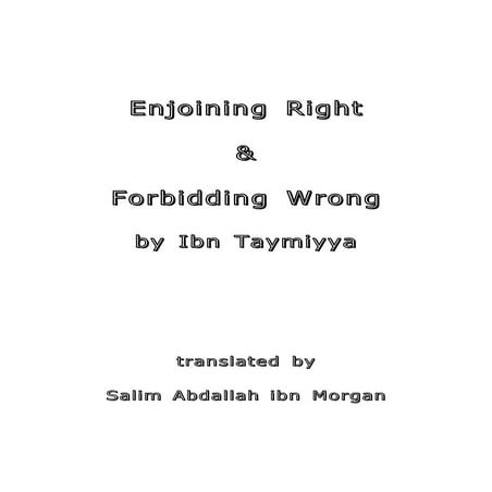 Enjoining Right and Forbidding Wrong | PDF