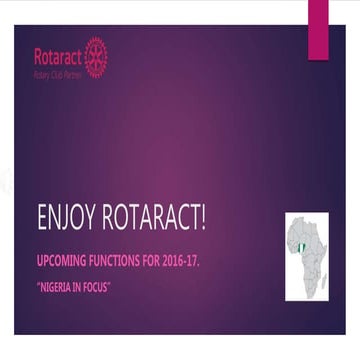 Enjoy Rotaract! | PPT