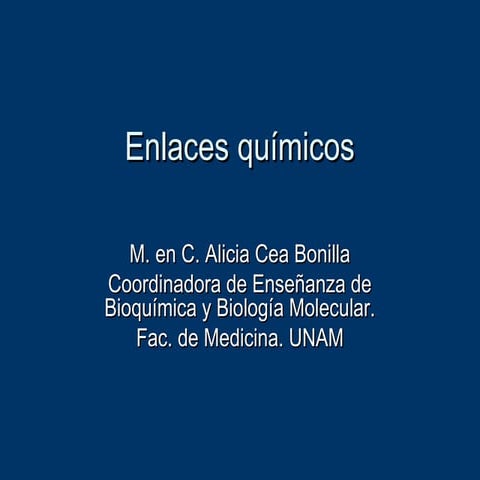 Enlaces quimicos | PPT