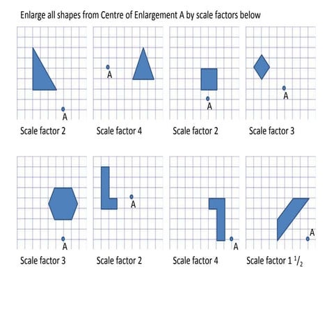 Enlargements worksheet | PPTX