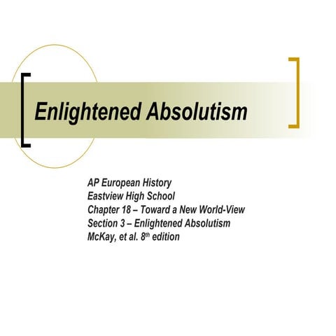 Enlightened Absolutism V2007 | PPT