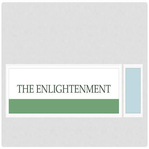 The enlightenment power point | PPT