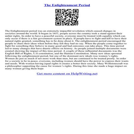 Enlightenment Essay | PDF