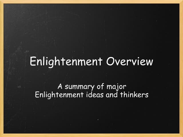 The age of enlightenment powerpoint | PPT