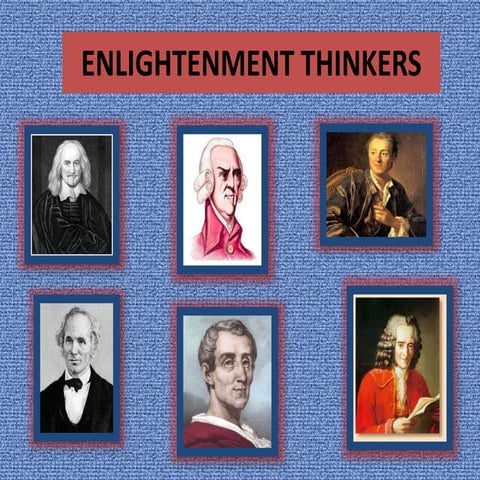 Enlightenment thinkers | PPTX